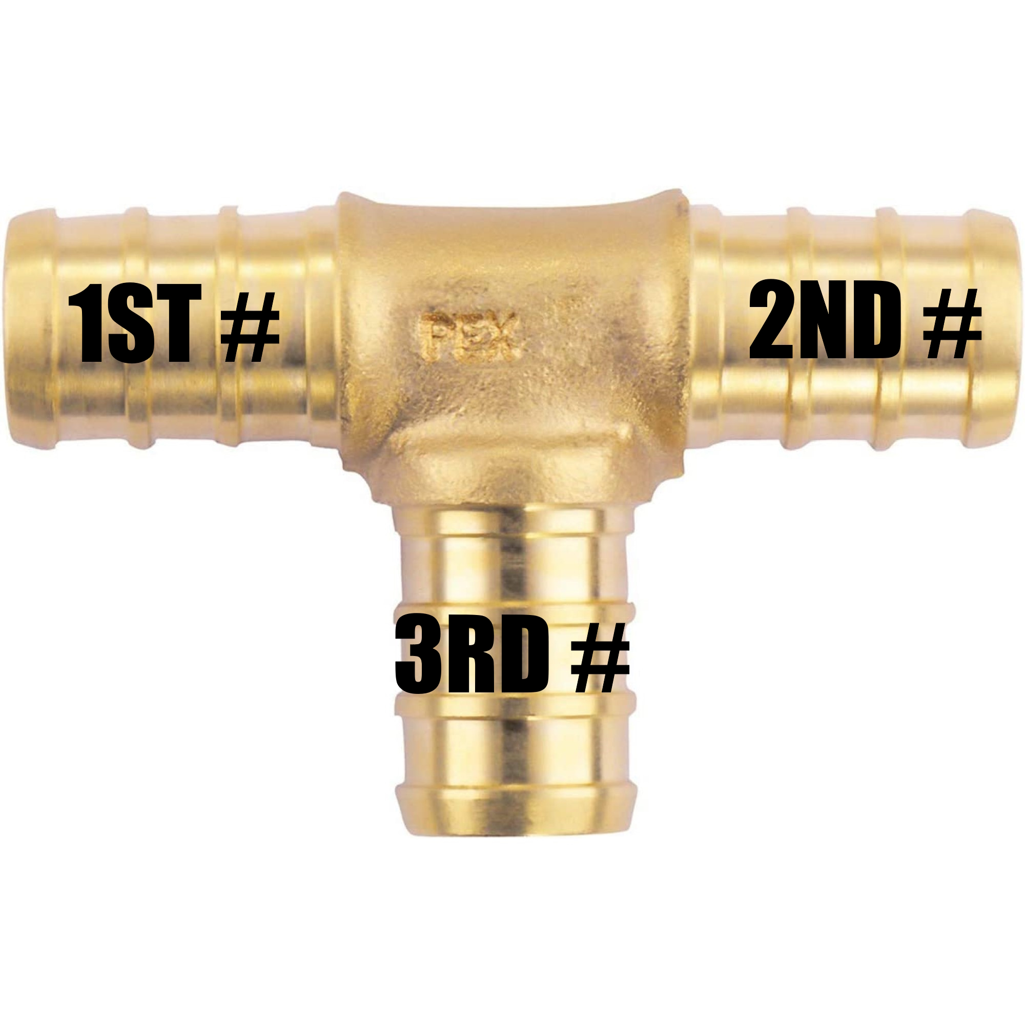 Lead Free Brass PEX Reducing Tee